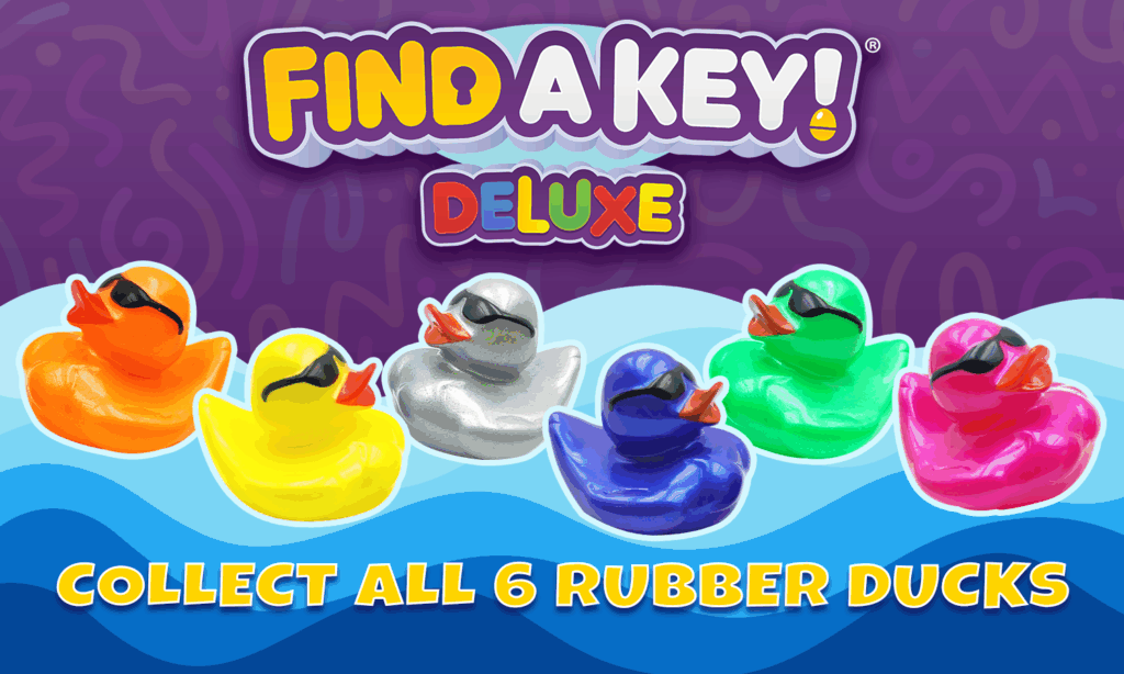 Find A Key Deluxe - Large Gold Eggs With Prizes - Rubber Ducks (500 Per ...